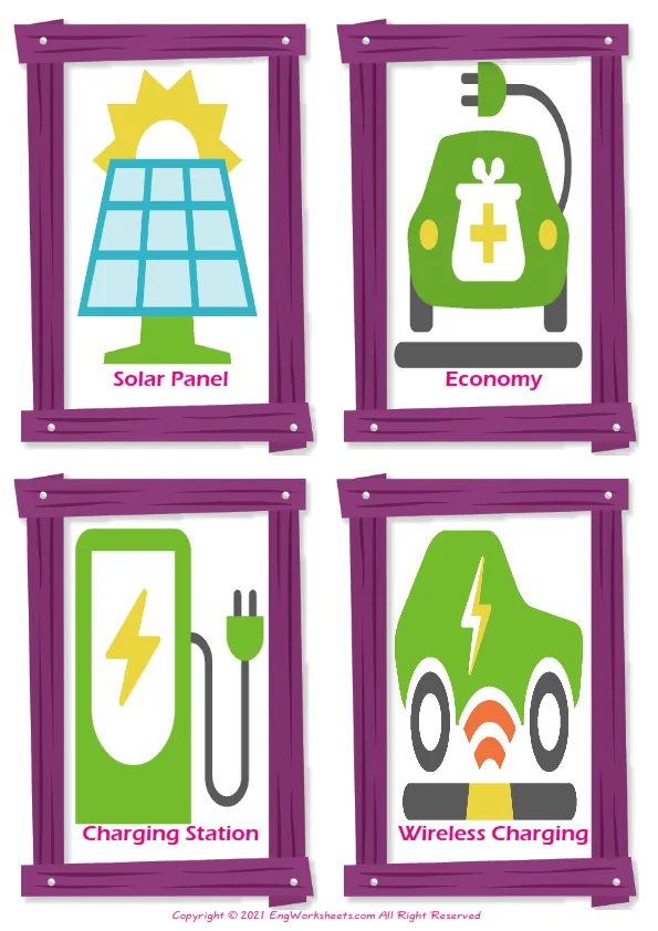 Electric Vehicle Printable English ESL Vocabulary Worksheets ...